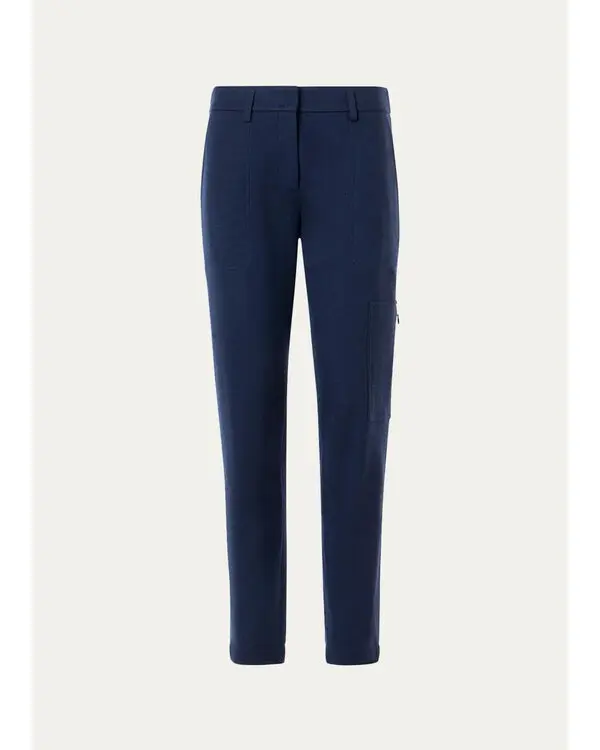 Akris Mila Wool Tapered-leg Ankle Cargo Pants