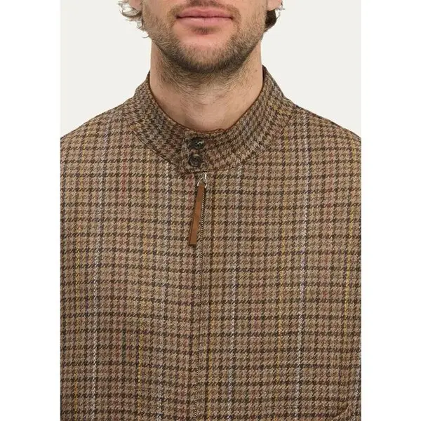 Gabriela Hearst Graham Houndstooth Cashmere & Silk Jacket