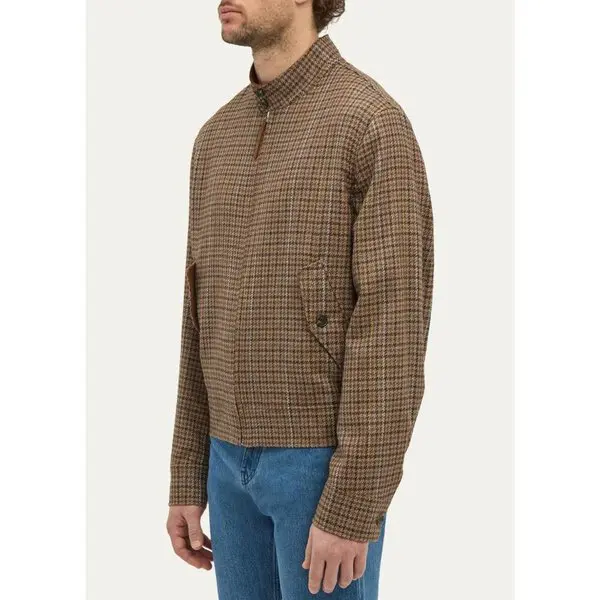 Gabriela Hearst Graham Houndstooth Cashmere & Silk Jacket