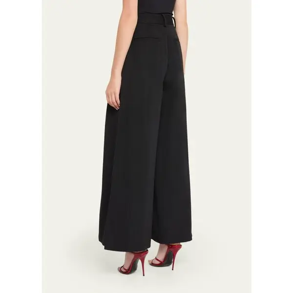 Rosie Assoulin Wide-leg Cotton Double-pleat Pants