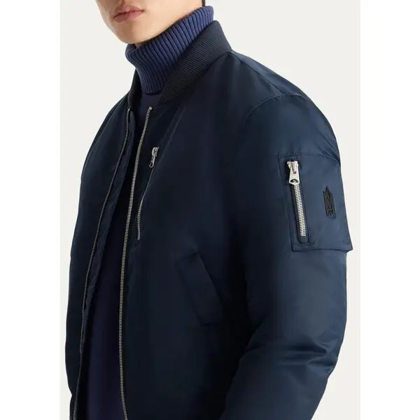 Mackage August Bomber Jacket With Shearling-trimmed Hood