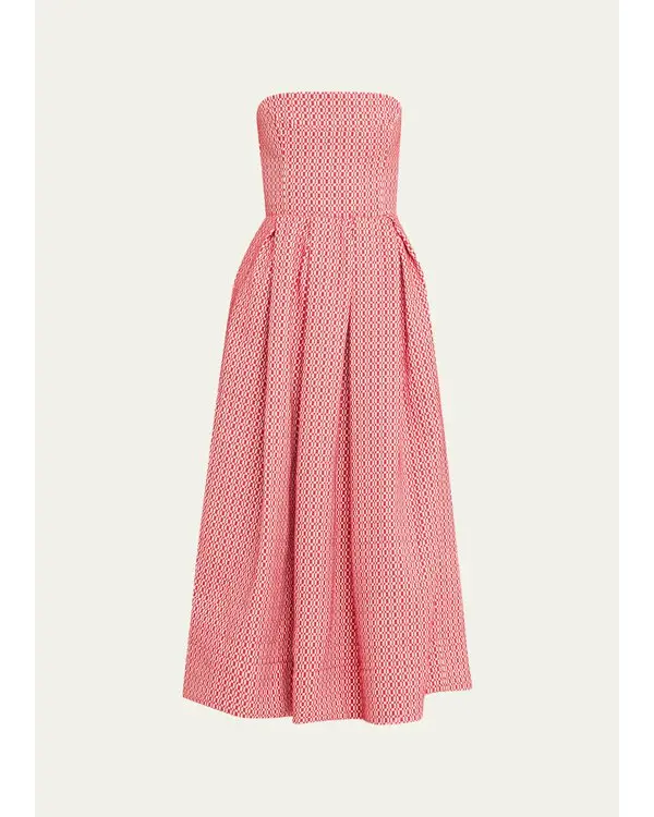 Rosie Assoulin Oh Oh Livia Strapless Dress - Red