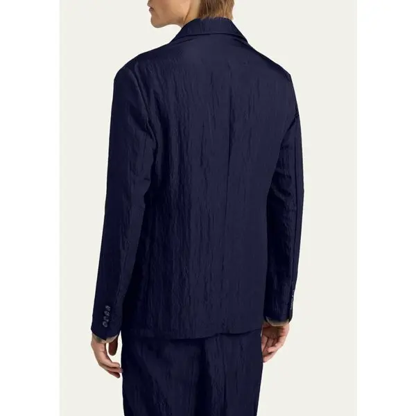Giorgio Armani Textured Two-button Blazer