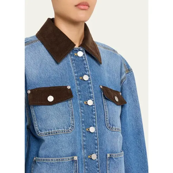 3.1 Phillip Lim Denim & Corduroy Chore Jacket