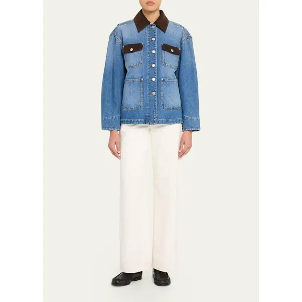 3.1 Phillip Lim Denim & Corduroy Chore Jacket