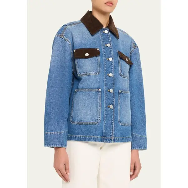 3.1 Phillip Lim Denim & Corduroy Chore Jacket