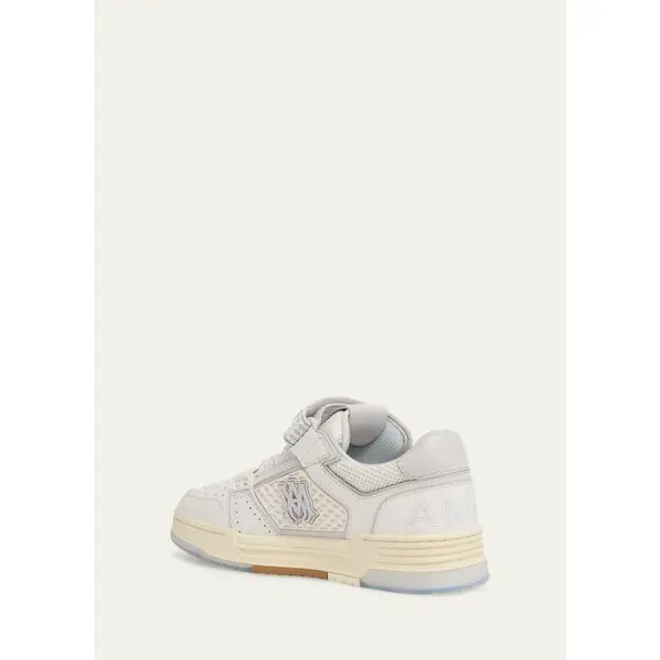 Amiri Ma Skyline Mesh And Leather Low-top Sneakers - White