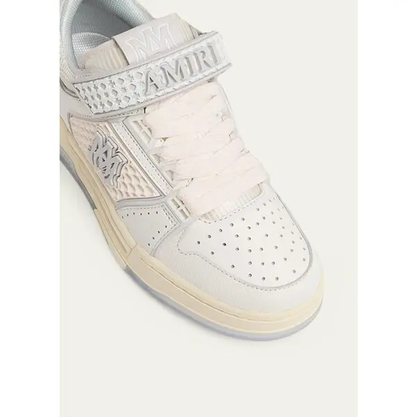 Amiri Ma Skyline Mesh And Leather Low-top Sneakers - White