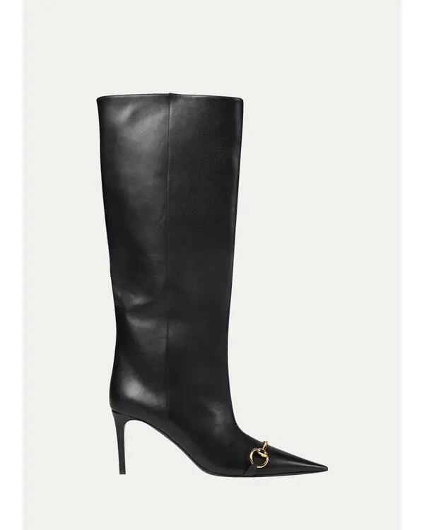 Gucci Donna 80mm Leather Boots