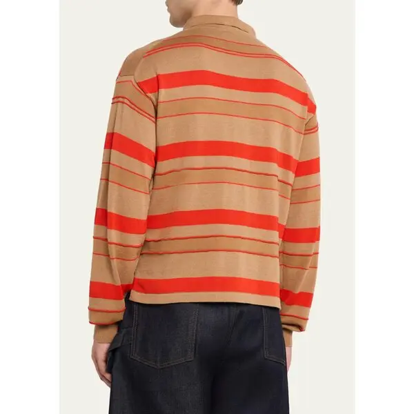 JW Anderson Multi-stripe Knit Rugby Shirt