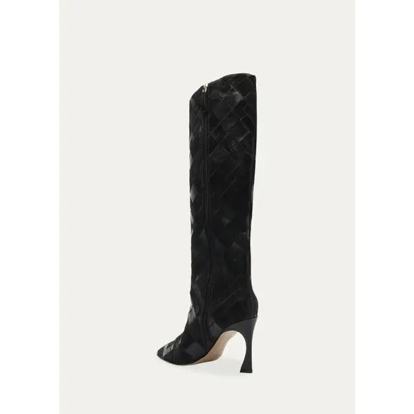ALEXANDRE BIRMAN 85mm Annelise Patchwork Leather Knee-high Boots