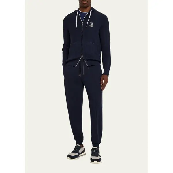 Brunello Cucinelli Logo Cotton Hoodie