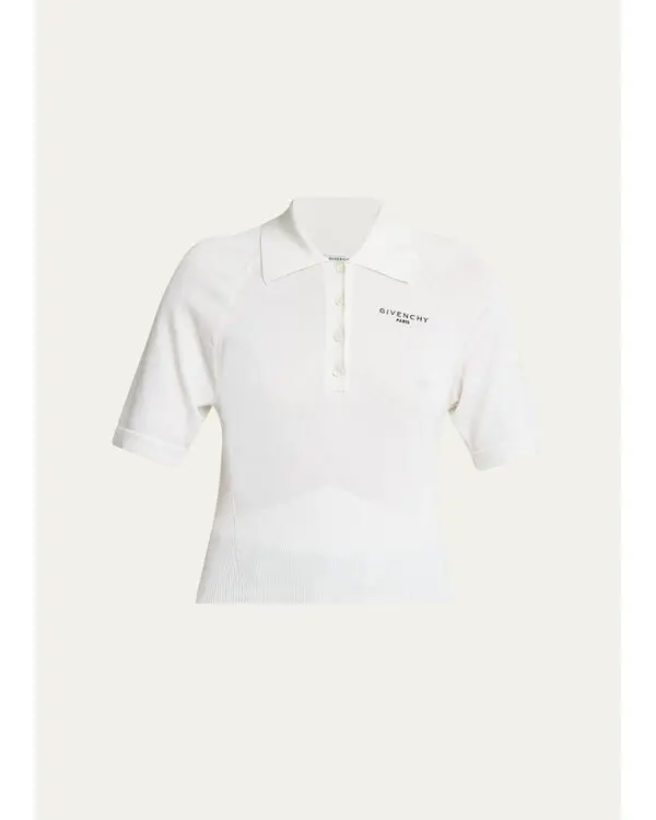 Givenchy Cropped Short-sleeve Polo Shirt