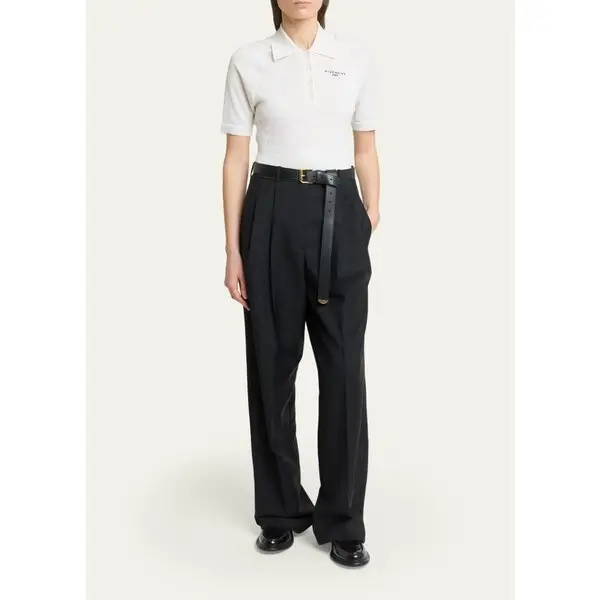 Givenchy Cropped Short-sleeve Polo Shirt