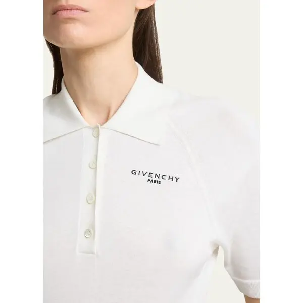 Givenchy Cropped Short-sleeve Polo Shirt