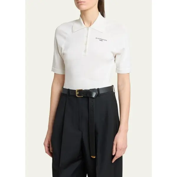 Givenchy Cropped Short-sleeve Polo Shirt