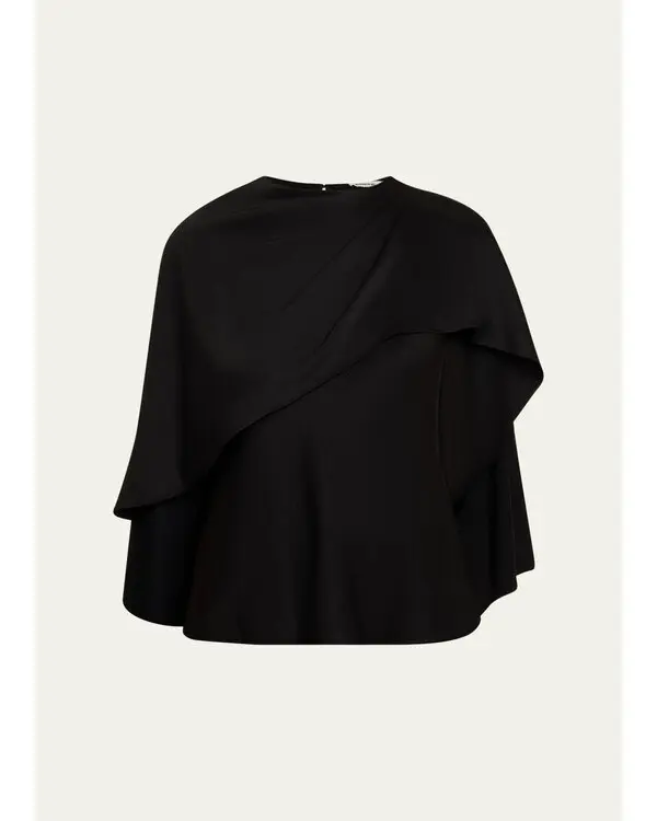 Simkhai Eliora Satin Cape Top