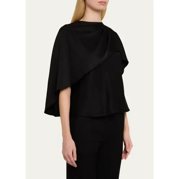 Simkhai Eliora Satin Cape Top