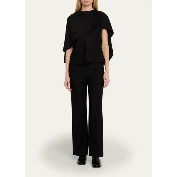 Simkhai Eliora Satin Cape Top