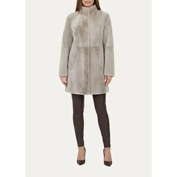 Gorski Merino Lamb Shearling Stroller Coat