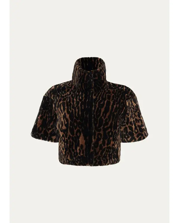 Gorski Reversible Select Shearling Bolero
