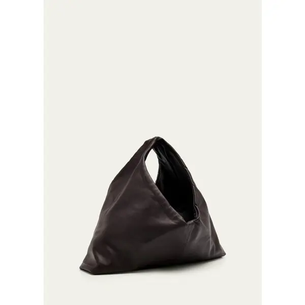 KASSL EDITIONS Anchor Small Lambskin Leather Shoulder Bag - Bordeaux