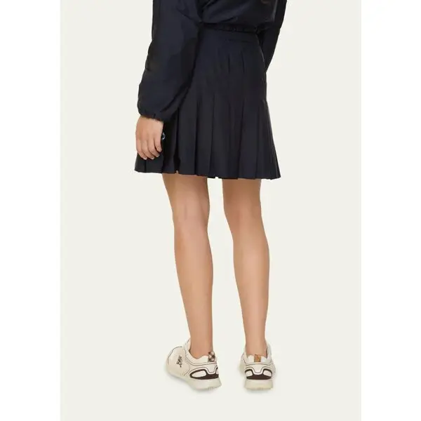 Burberry Nadina Pleated Mini Wrap Skirt