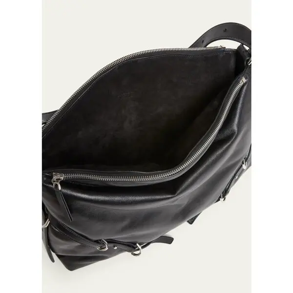 Givenchy Voyou Buckle-embellished Shoulder Bag In Leather