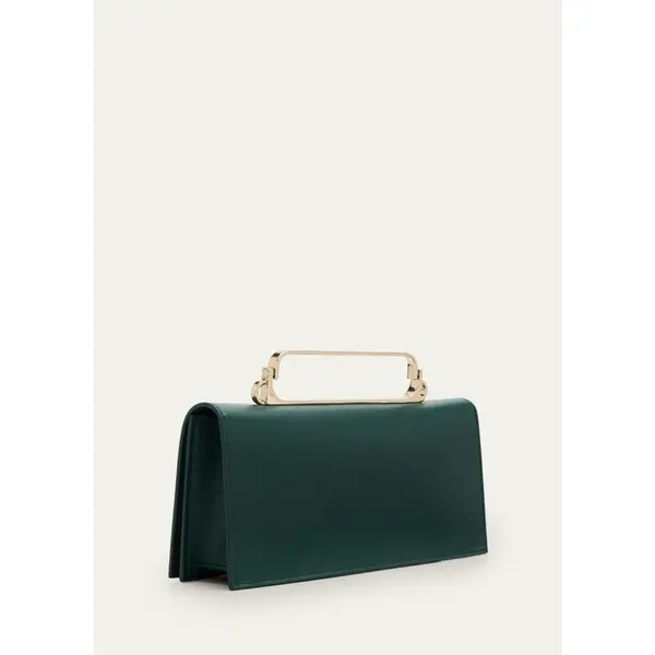 Giorgio Armani Leather Clutch Bag - Forest