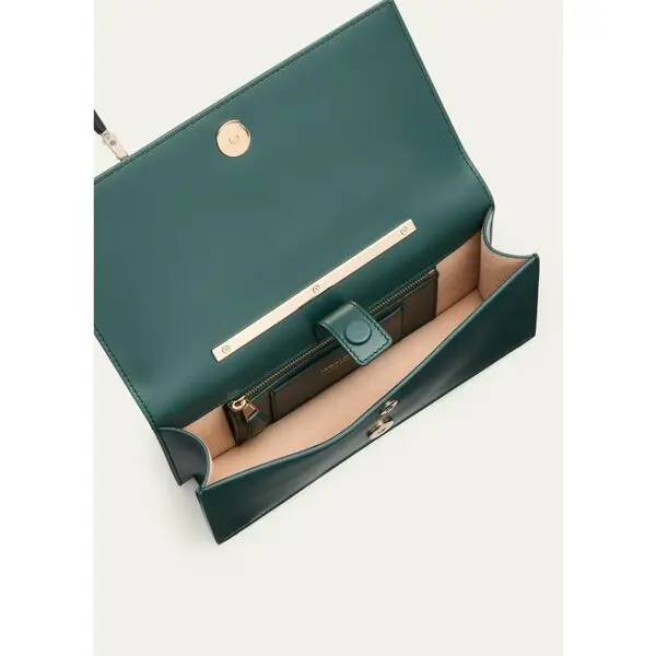 Giorgio Armani Leather Clutch Bag - Forest