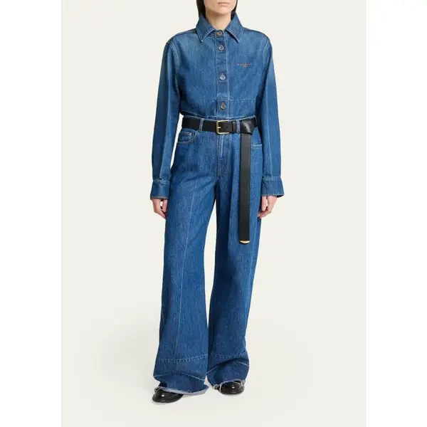 Givenchy Cropped Raw-edge Cotton Denim Jacket