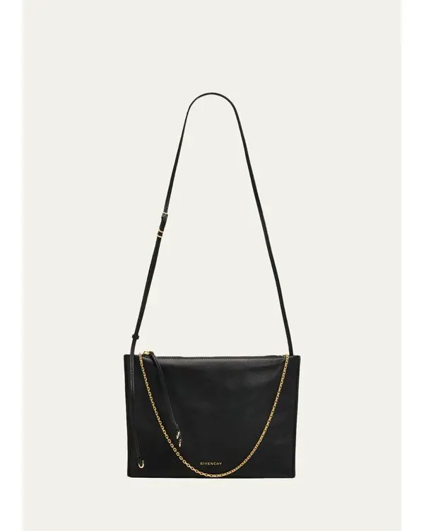 Givenchy Voyou Leather Pouch - Black