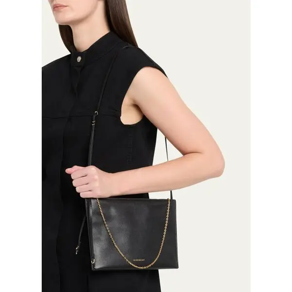 Givenchy Voyou Leather Pouch - Black