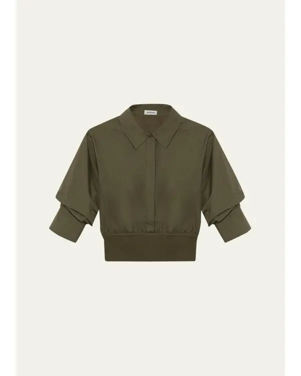 Simkhai Stiles Knit Cotton Shirt