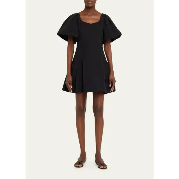Simkhai Hattie Puff-sleeve Mini Dress