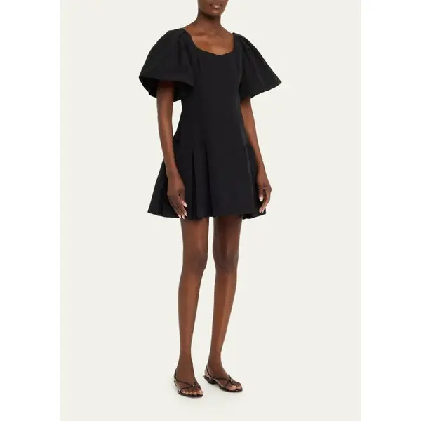 Simkhai Hattie Puff-sleeve Mini Dress