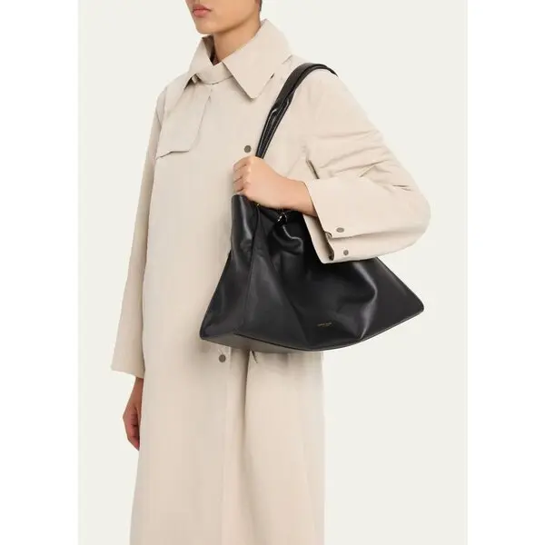Giorgio Armani Medium Lamb Leather Shopper Tote Bag