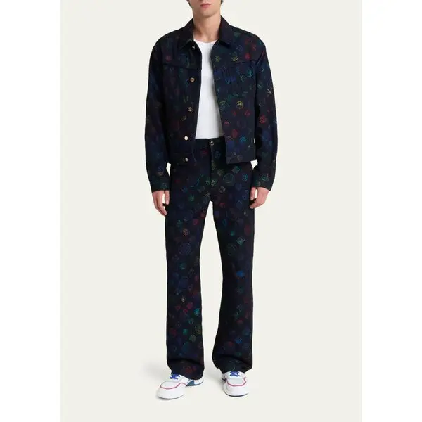 Casablanca Monogram Straight-leg Jeans