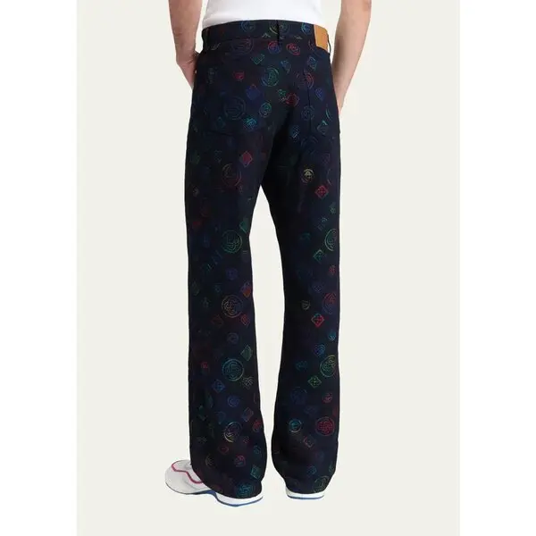 Casablanca Monogram Straight-leg Jeans