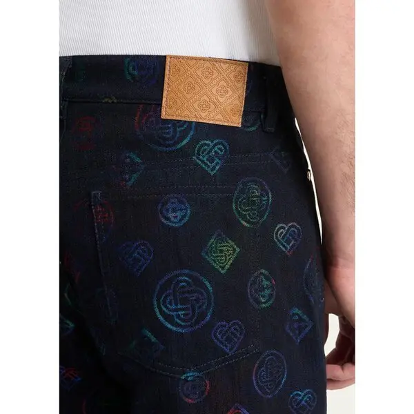 Casablanca Monogram Straight-leg Jeans