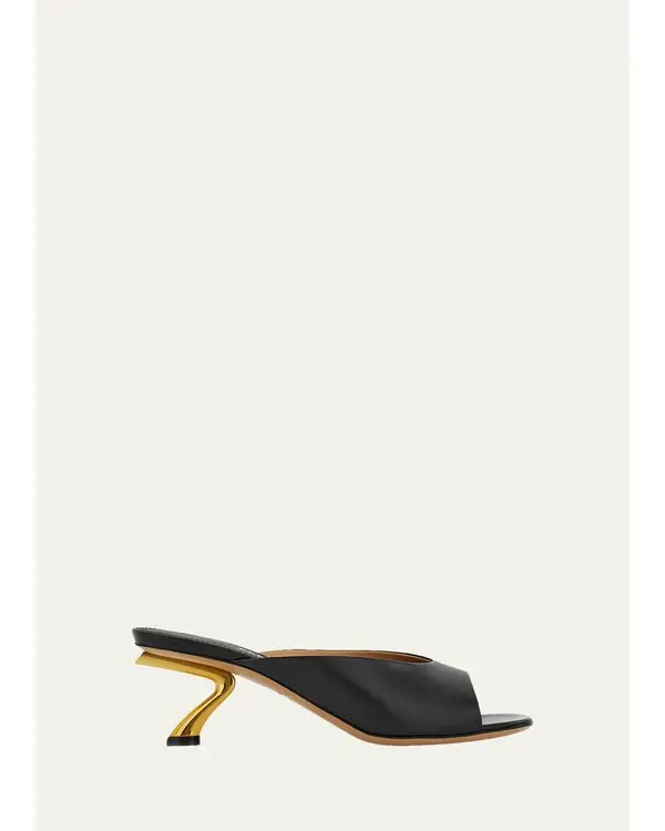FERRAGAMO 55mm Igea Leather Mules