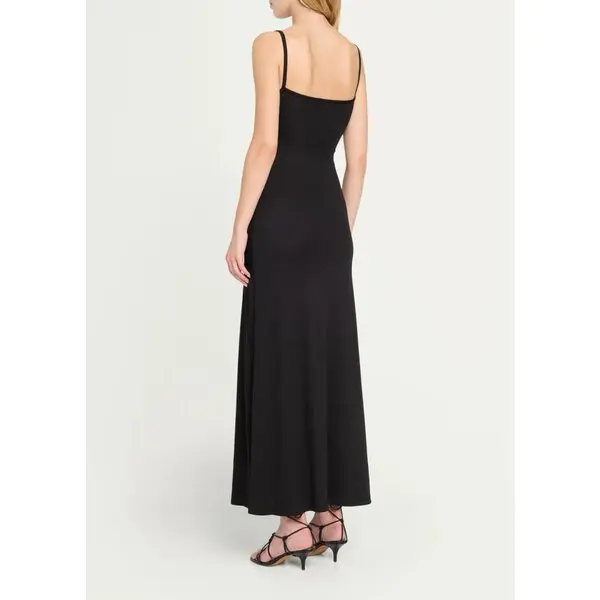 Christopher Esber Droplet Crystal Clasp Cami Maxi Dress