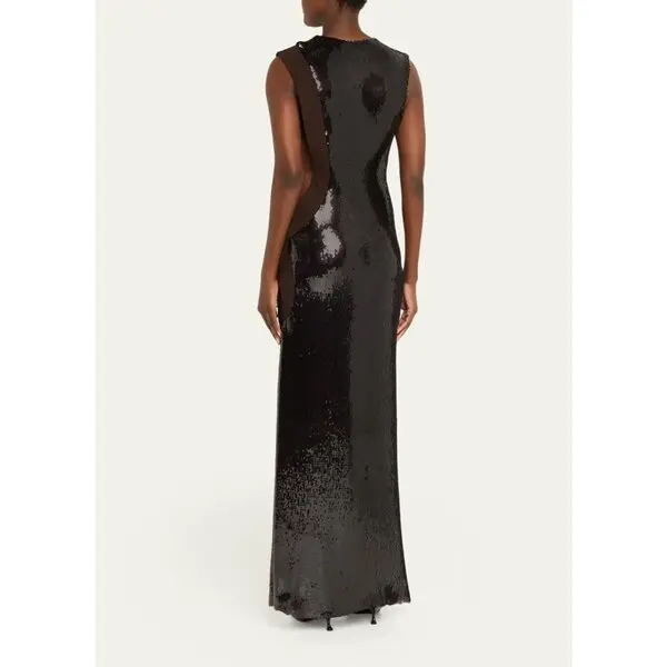 Christopher Esber Opaline Sequin Cut-out Dress