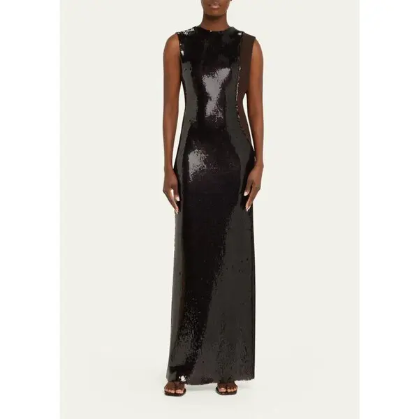Christopher Esber Opaline Sequin Cut-out Dress