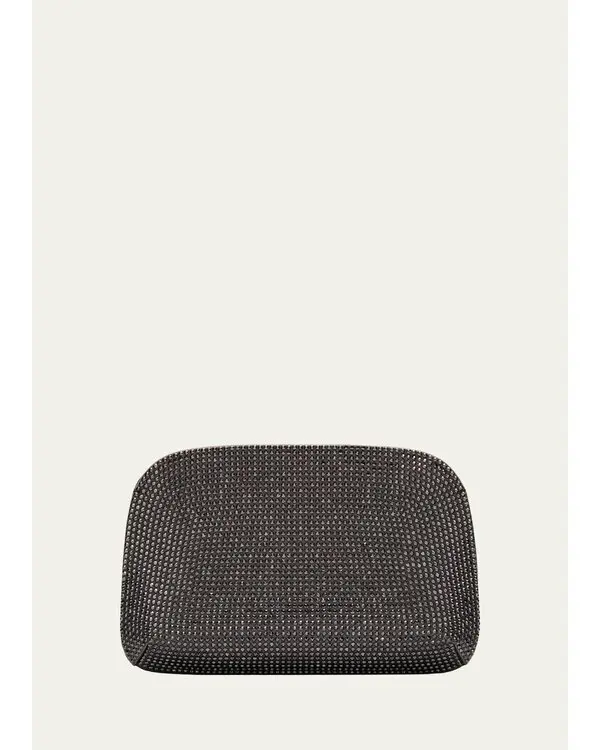 Giorgio Armani Crystal Satin Clutch Bag