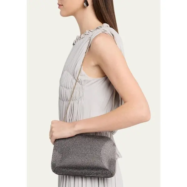 Giorgio Armani Crystal Satin Clutch Bag