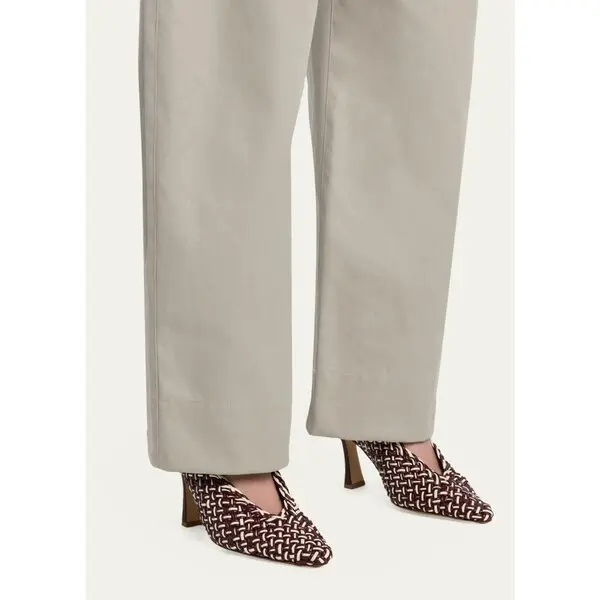 Bottega Veneta 90mm Sofia Intrecciato Leather Pumps