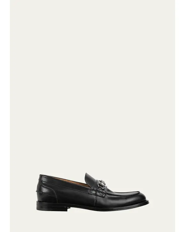 Gucci Dromos Leather Horsebit Loafers