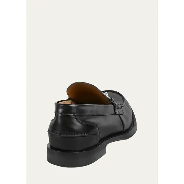 Gucci Dromos Leather Horsebit Loafers