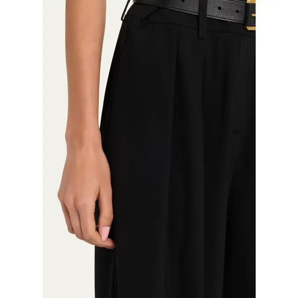 Michael Kors Pleated Wide-leg Bermuda Shorts
